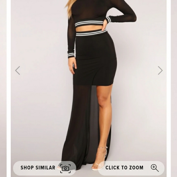 Fashion Nova | Skirts | Fashion Nova Dont Hate The Play Mesh 2 Piece ...